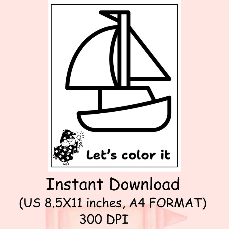 45 Super Easy Coloring Pages for Kids, Printable Bold and Easy Designs ...