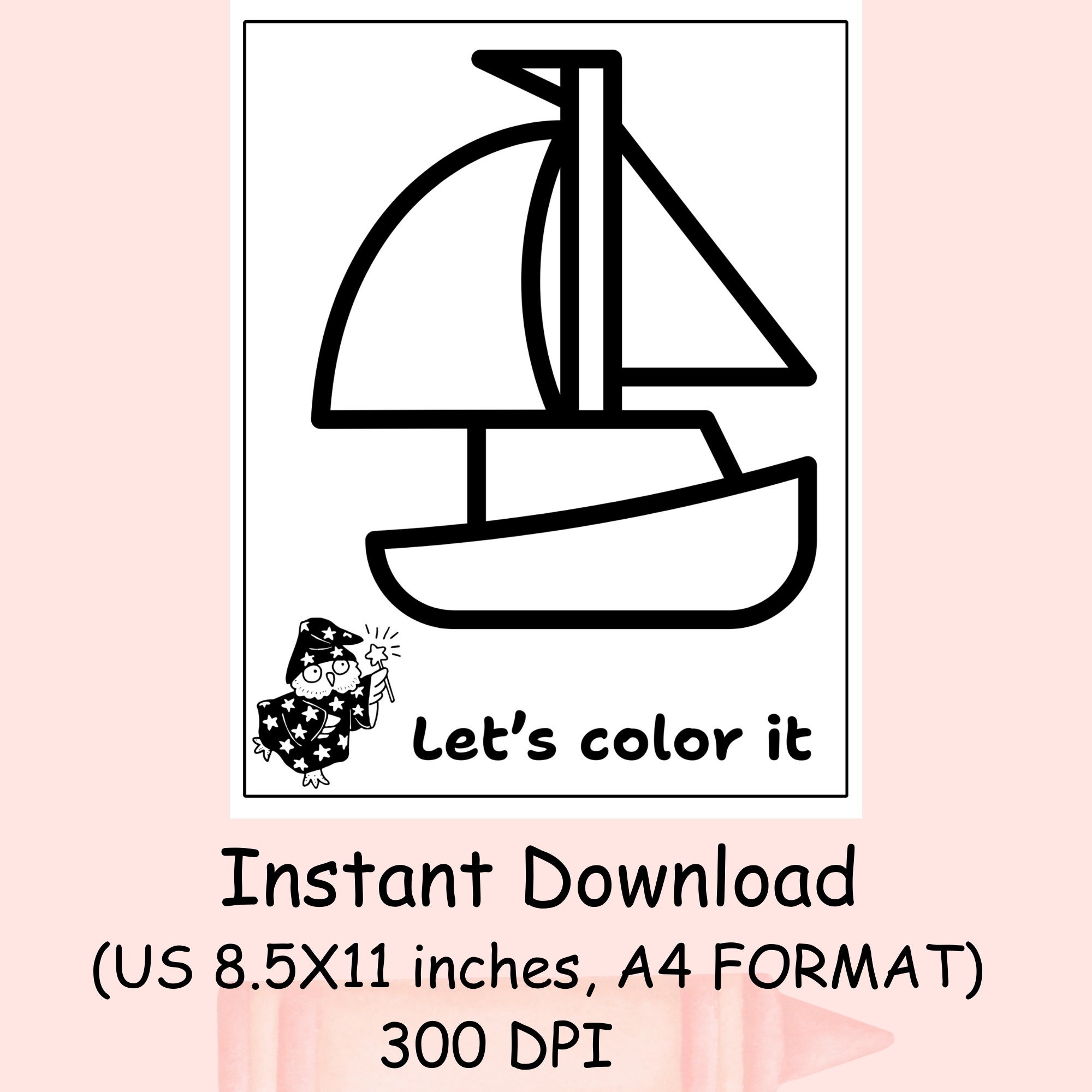 45 Super Easy Coloring Pages for Kids, Printable Bold and Easy Designs ...