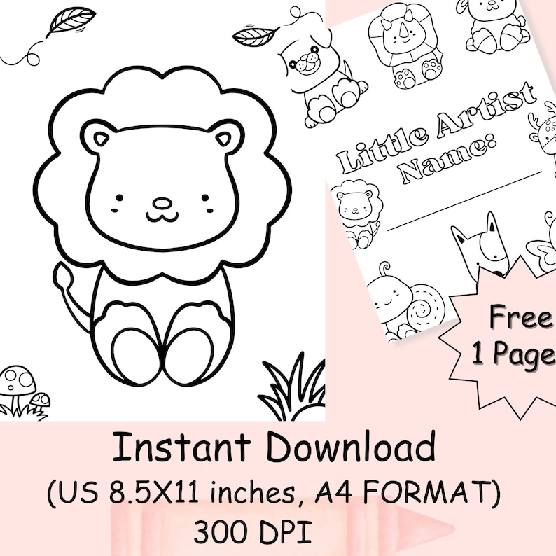 Coloring Pages for Kindergarten, Printable Bold and Easy Designs ...