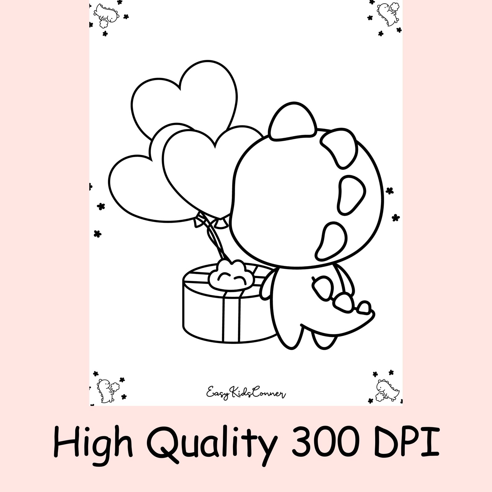 Dinosaur Coloring Pages for Kids and Preschoolers, Bold and Easy ...