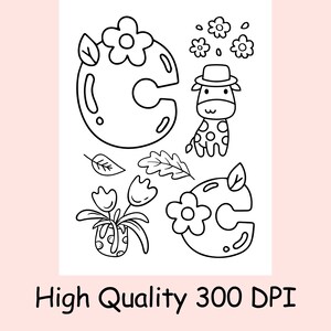 ABC Coloring Pages, Kawaii Coloring Pages, Alphabet Coloring Pages for ...