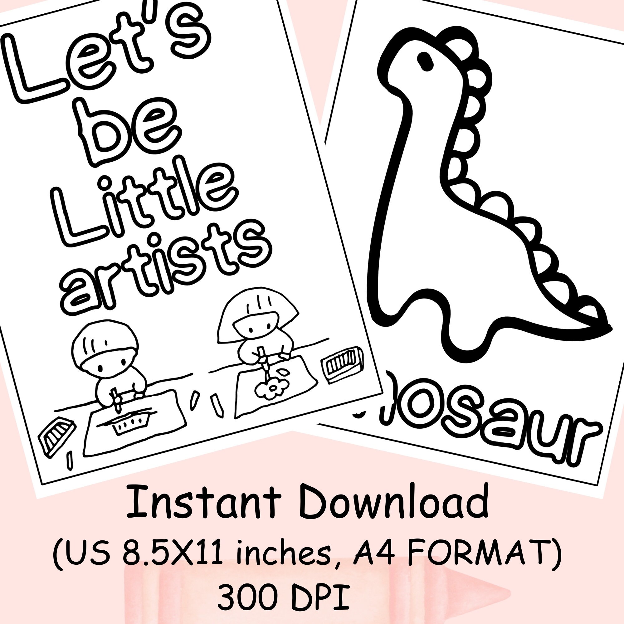 40 Simple Words Coloring Pages for Kids, Printable Bold and Easy ...