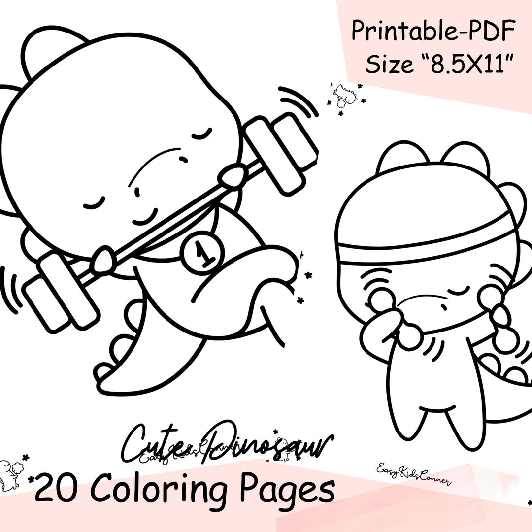 Dinosaur Coloring Pages for Kids and Preschoolers, Bold and Easy ...