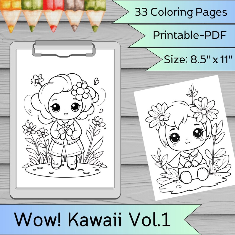 Kawaii Coloring Pages, Games for Kids, Printable Coloring Pages ...