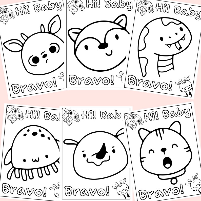 40 Baby Animals Coloring Pages, Printable Bold and Easy Designs ...