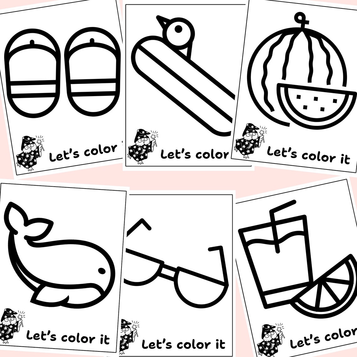 45 Super Easy Coloring Pages for Kids, Printable Bold and Easy Designs ...