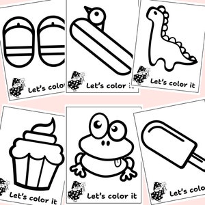 135 Super Easy Coloring Pages for Kids, Printable Bold and Easy Designs ...