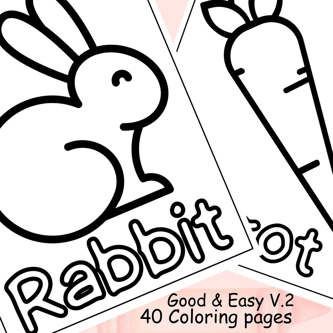40 Simple Words Coloring Pages for Kids, Printable Bold and Easy ...