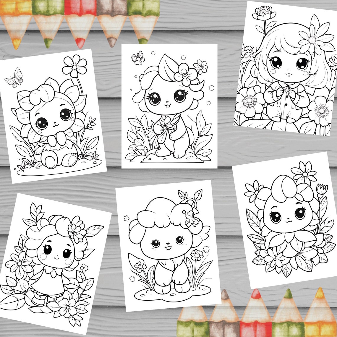 Kawaii Coloring Pages, Games for Kids, Printable Coloring Pages ...
