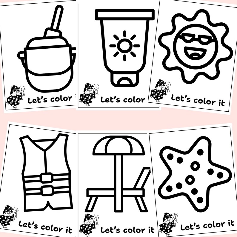 45 Super Easy Coloring Pages for Kids, Printable Bold and Easy Designs ...