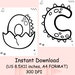 Dinosaur ABC Alphabet Coloring Pages for Preschool and Baby Shower ...
