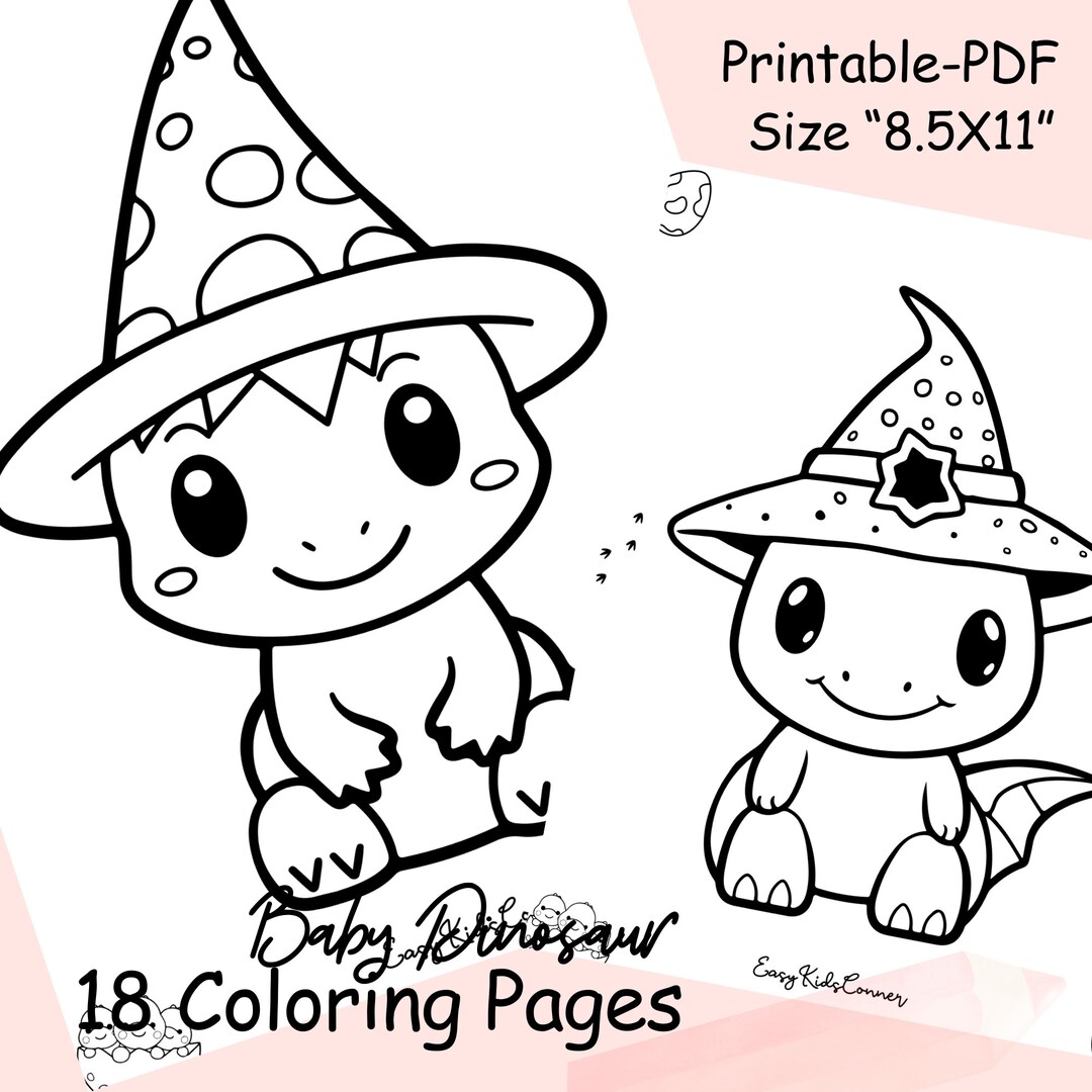 Dinosaur Coloring Pages for Kids and Preschoolers, Bold and Easy ...