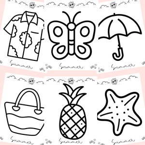 48 Groovy Summer Coloring Pages for Kids, Printable Bold and Easy ...