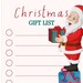 Christmas Gift List | Christmas List | Santa Gift List | PDF ...