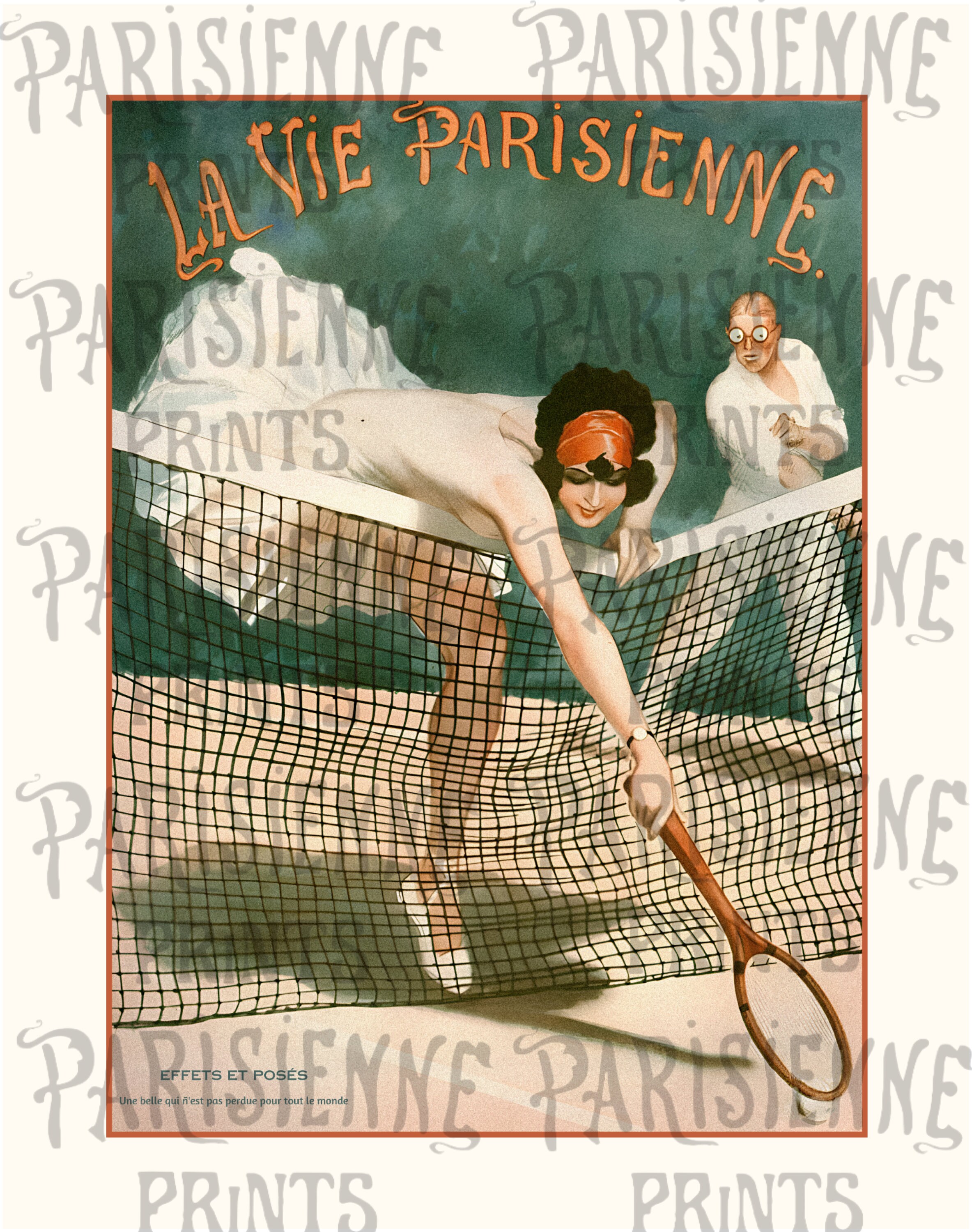 Tennis Tableau: Effects and Poses - 1920s Tennis Art - La Vie ...