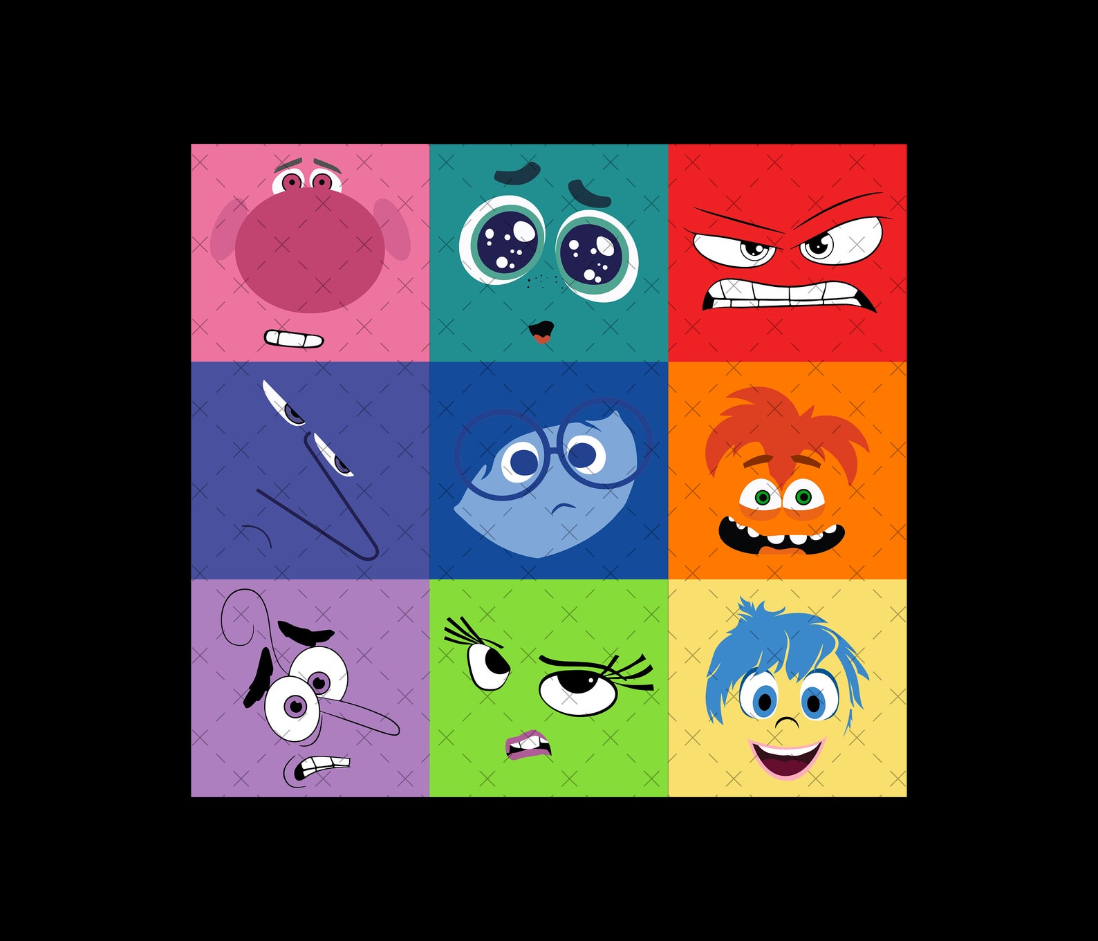 Inside Out 2 Character Face Svg Png, Inside Out Shirt Png, Svg for Cut ...