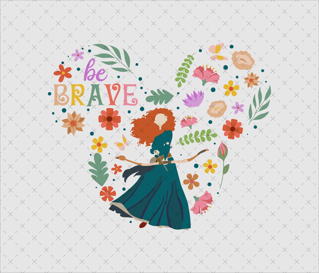 Merida Brave PNG, Mickey Head Clipart, Magic Kingdom Digital File ...