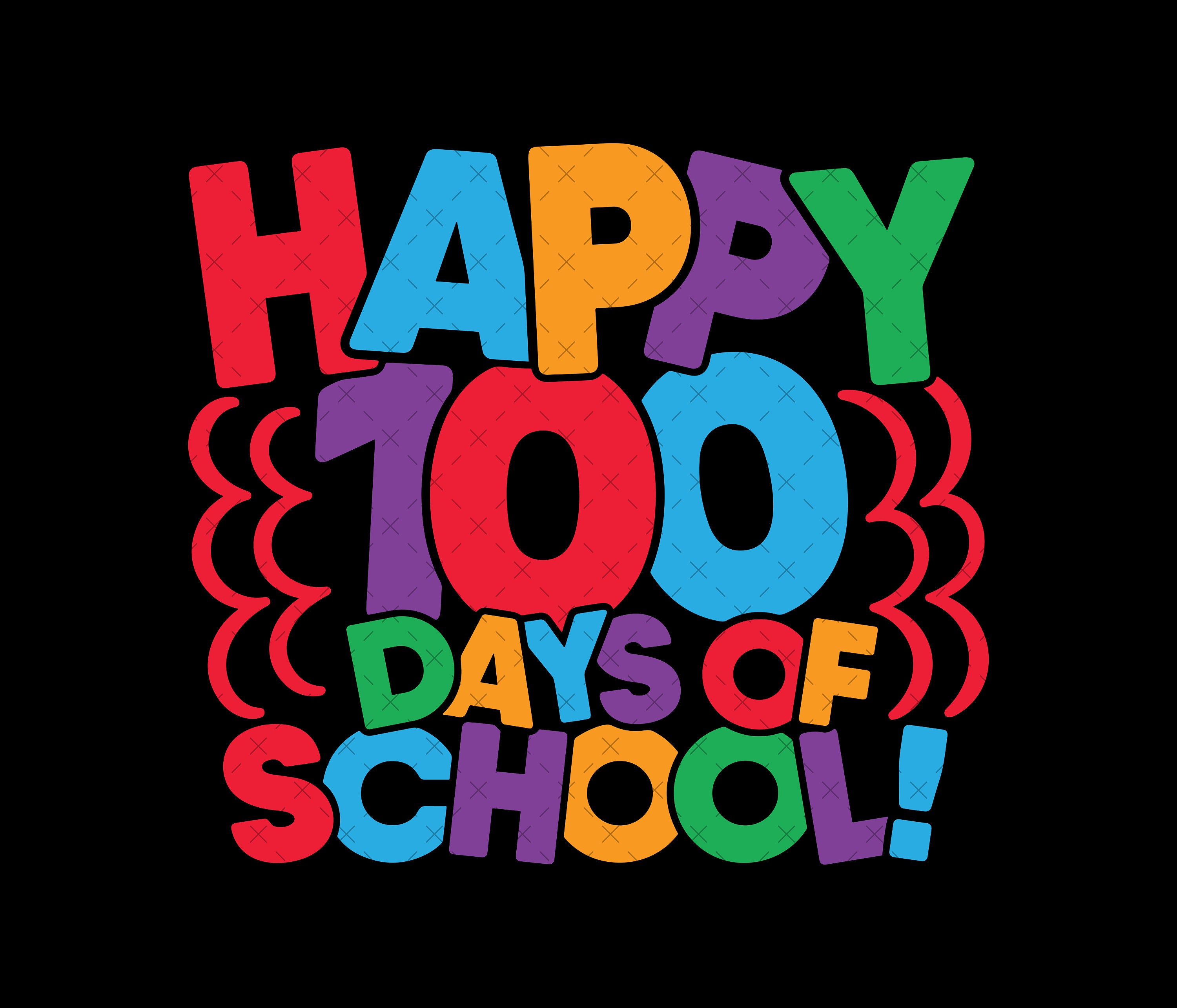 100 Days of School Png Svg, School Png Svg, Teacher Png Svg, Happy 100 ...