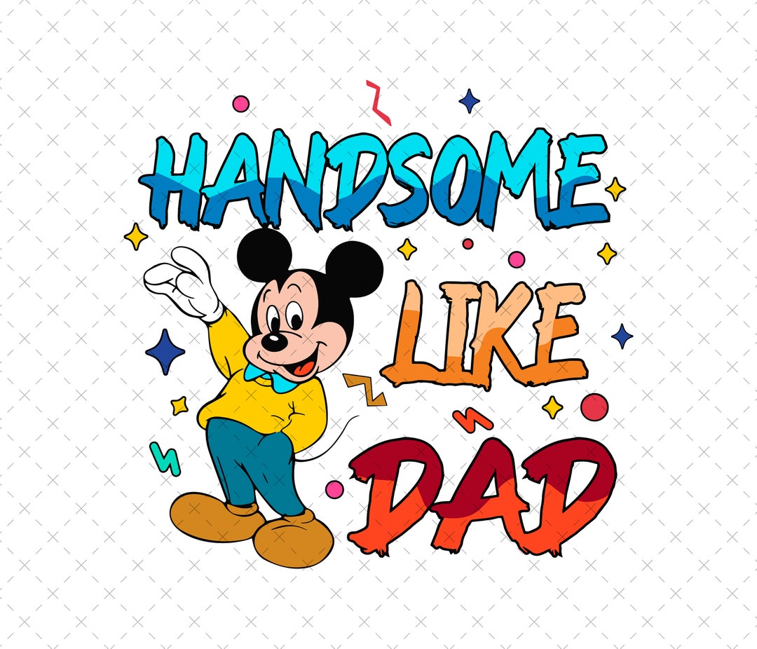 Guapo como papá ratón png para niños, día del padre png, ratón papá e ...