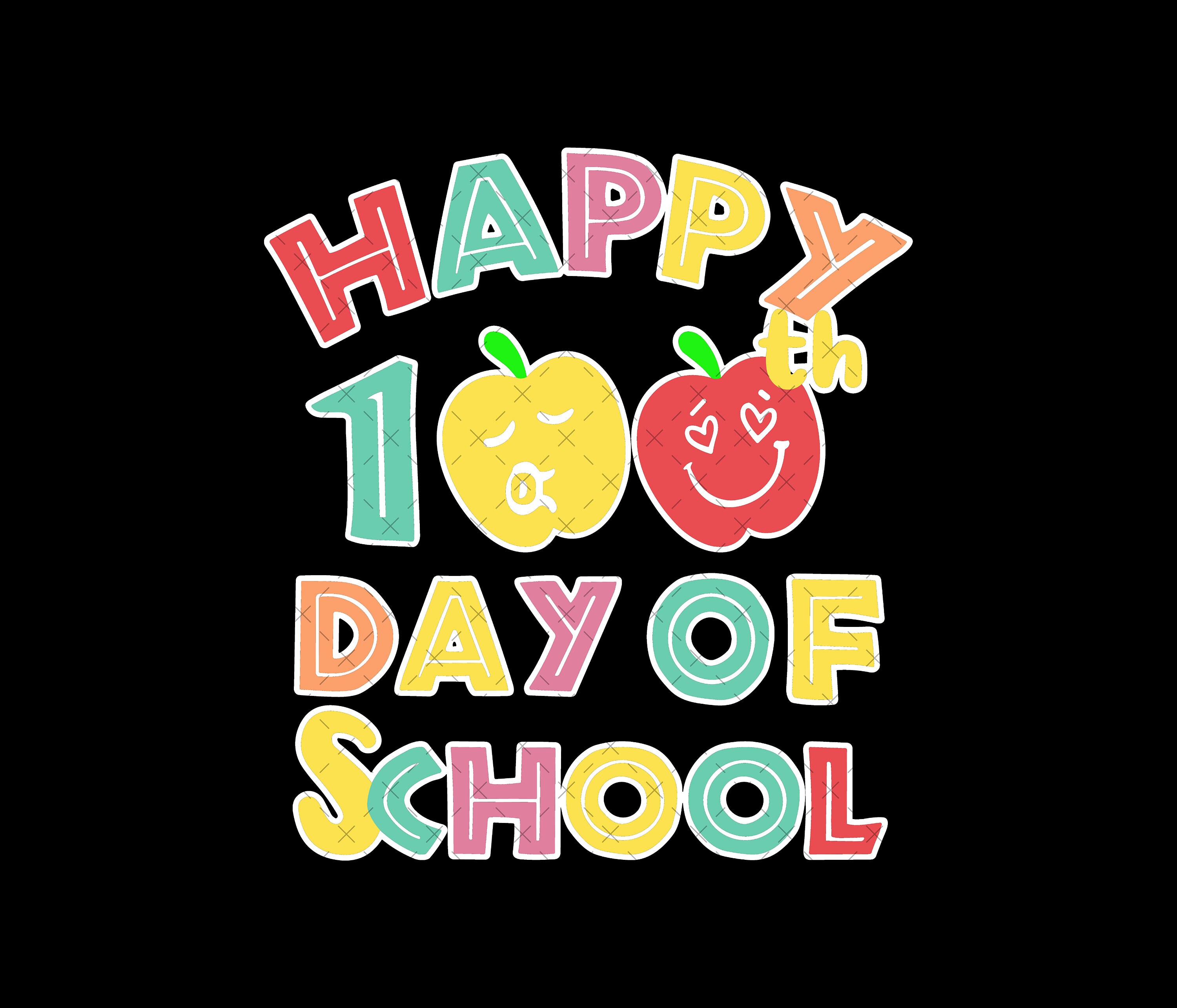 100 Days of School Png, School Png, Teacher Png, Happy 100 Days of ...