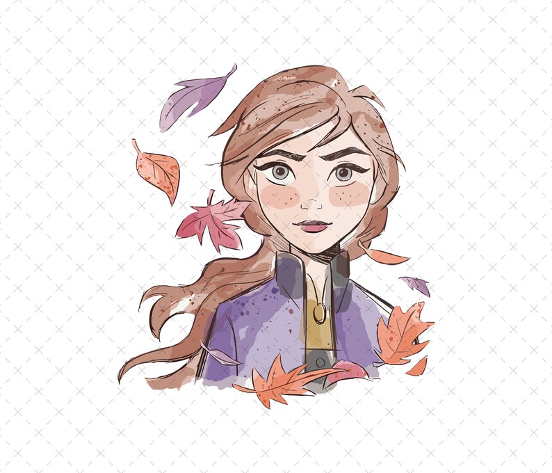 Retro Anna Png, Anna Png, Frozen Anna Png, Elsa and Anna Png, Png File ...