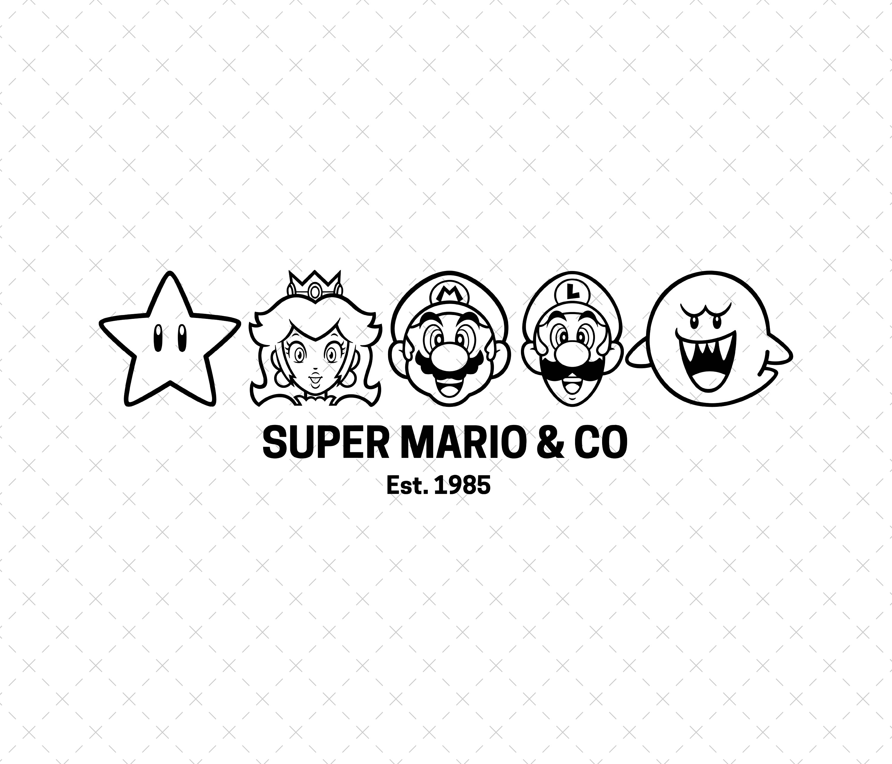 Super Mario SVG for Cricut and Sublimation, Mario Family Svg Files ...