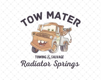 Retro Tow Mater Radiator Springs Png, Tow Mater Png, Retro Mater Png ...
