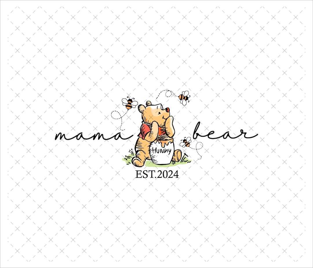 Mama Bear Png, Winnie Mama Svg, Winnie the Pooh Mama Png, Mama Svg Png ...