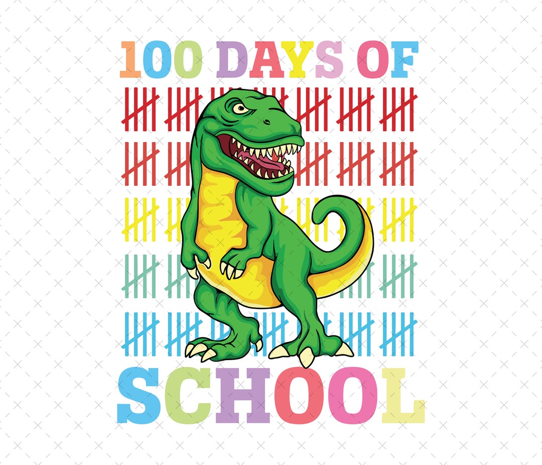 Dinosaur 100 Days of School Png, Dinosaur Png, School Png, Teacher Png ...