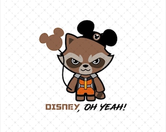 Rocket Racoon Guardian of the Galaxy PNG, Retro Png Svg, Guardians ...