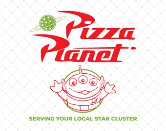 Pizza Planet Png, Pizza Planet Svg, Aliens Svg Png, Foods and Drinks ...