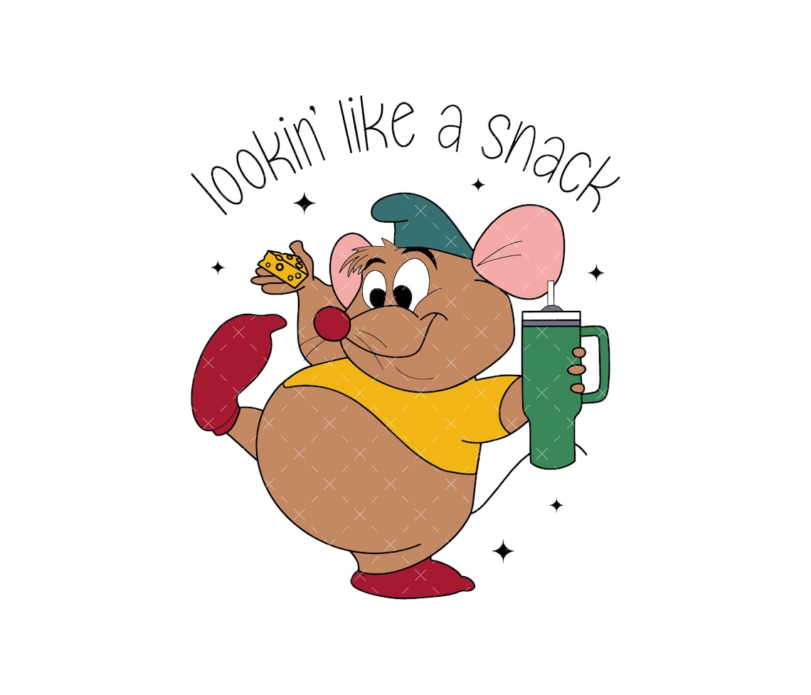 Gus Gus Mouse Png Svg, Lookin' Like A Snack Gus SVG, Gus Svg, Princess ...