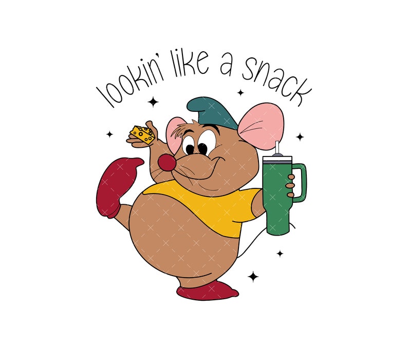 Gus Gus Mouse Png Svg, Lookin' Like A Snack Gus SVG, Gus Svg, Princess ...