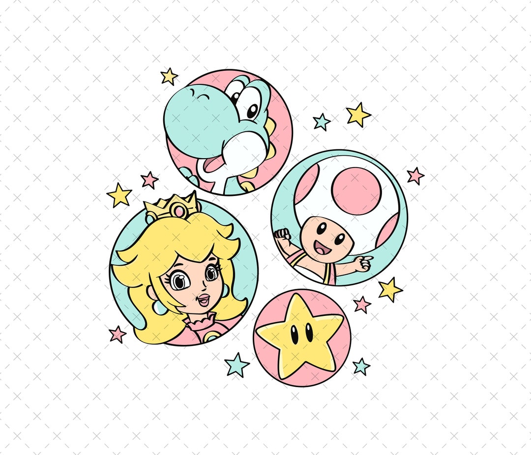 Princess Peach Pbg, Yoshi Png, Toad Png, Mario Star Png, Super Mario ...