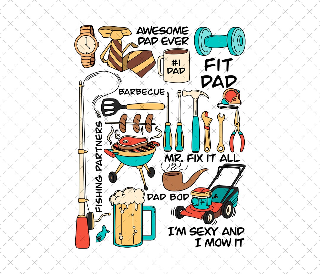 Dad Stuff Png, Dad Png, Fathers Day Png, Dad Life Png, Dad Gift Png ...