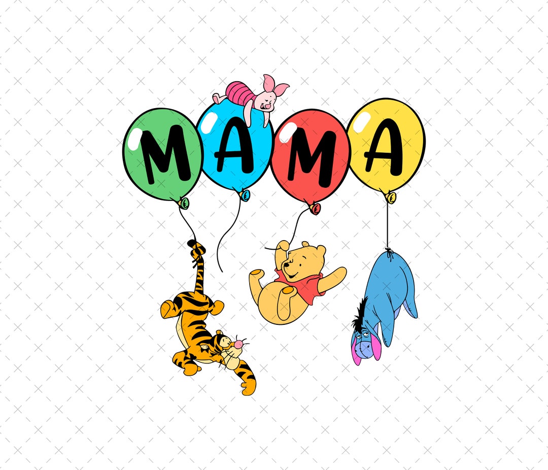 I Love Mama Png, Winnie Mama Png, Winnie the Pooh Mama Png, Png for ...