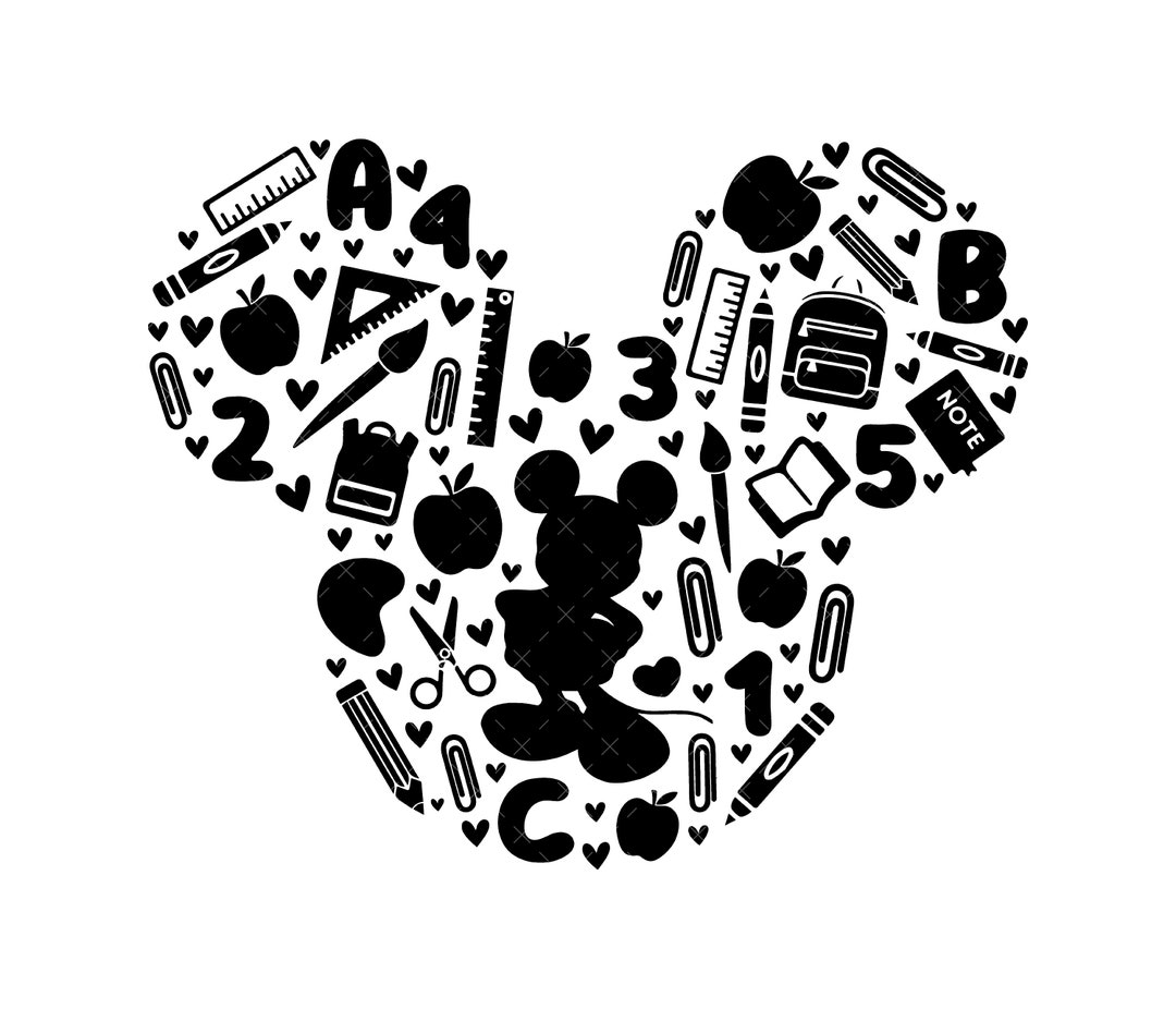 Learning Tools Svg, Mouse Head Doodle Svg, Teacher Life Svg, Teacher ...