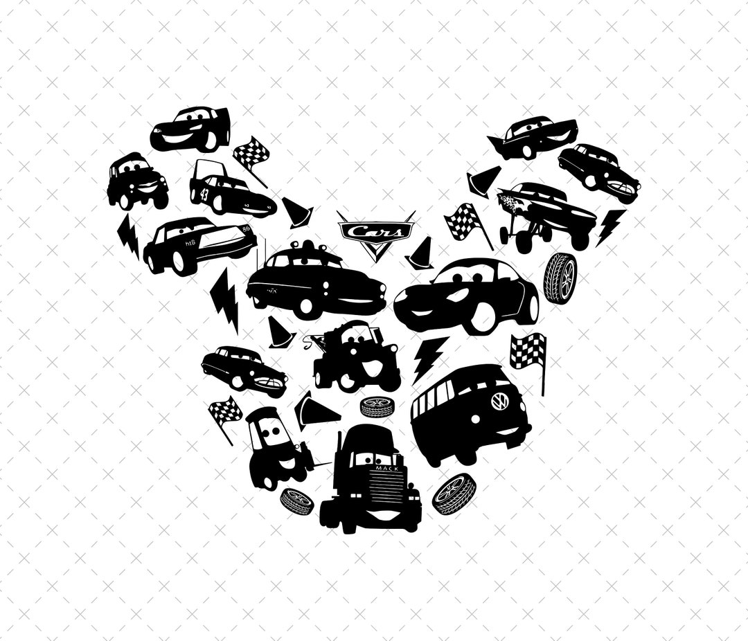 Mcqueen Mickey Ears Svg, Cars Png, Cars Cricut Svg, Lightning Mcqueen ...