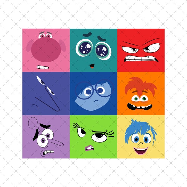 Inside Out Character Face Svg - Etsy UK