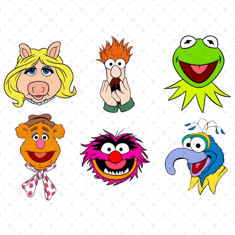 Muppet Character Faces - Etsy