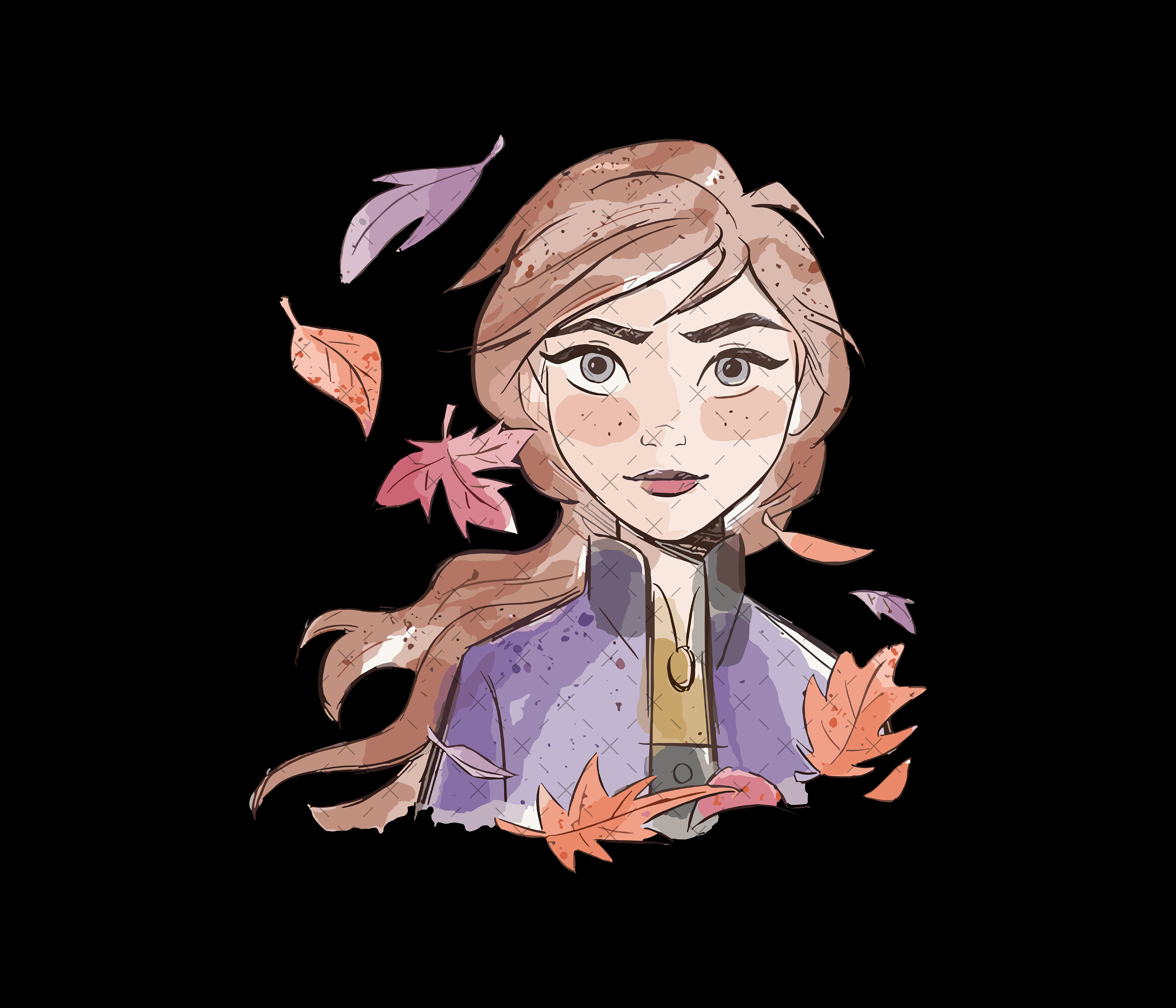 Retro Anna Png, Anna Png, Frozen Anna Png, Elsa and Anna Png, Png File ...