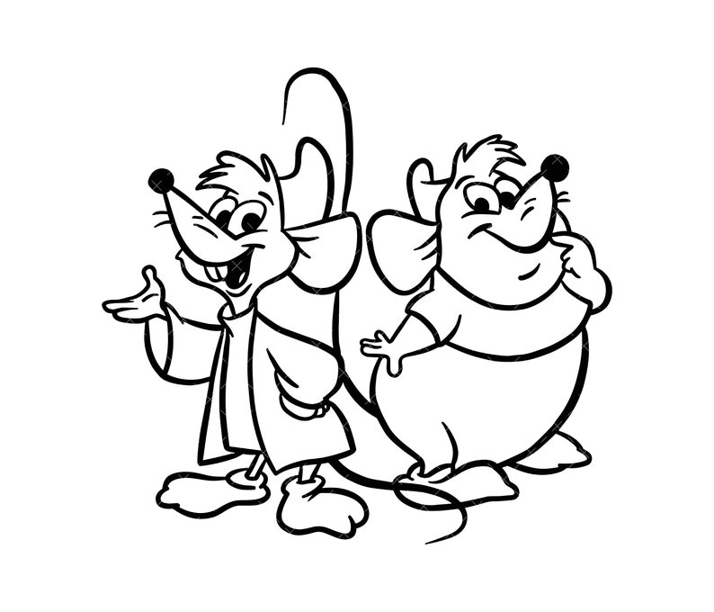 Cinderella Jac and Gus Gus Locksmith SVG, Gus Cricut, Jaq & Gus Cut ...