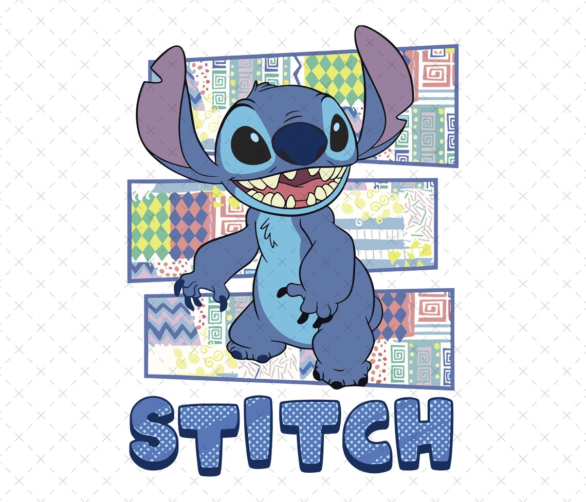Lilo and Stitch Png Svg, Stitch Svg, Stitch Png, Retro Stitch Png ...