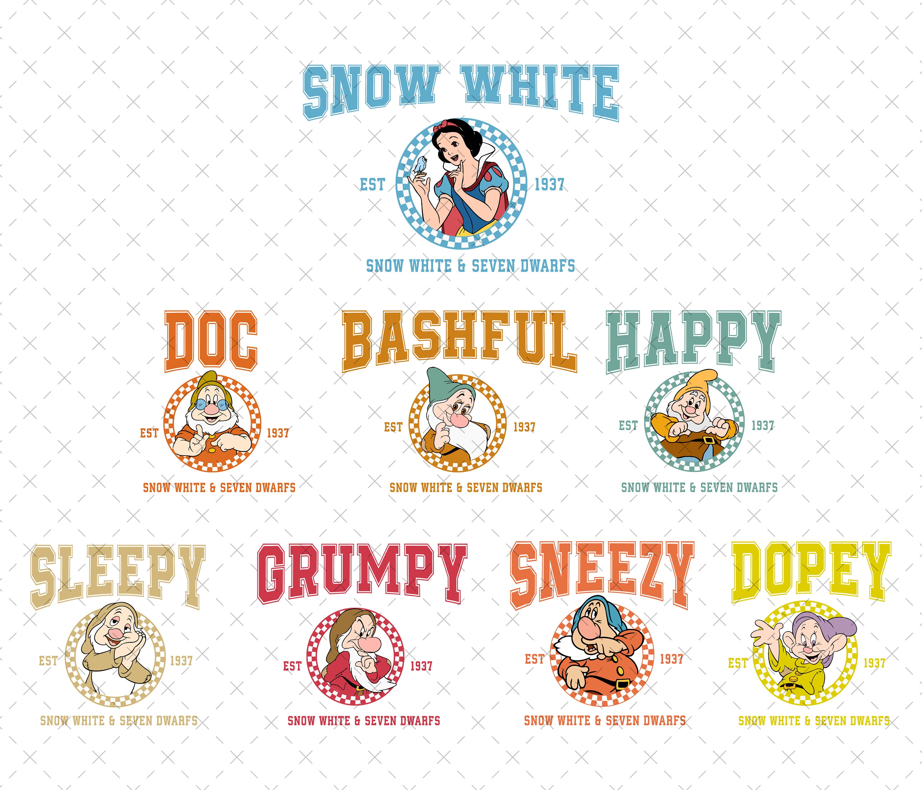 Bundle Seven Dwarfs SVG, Family Vacation Svg, Family Trip Svg, Vacay ...