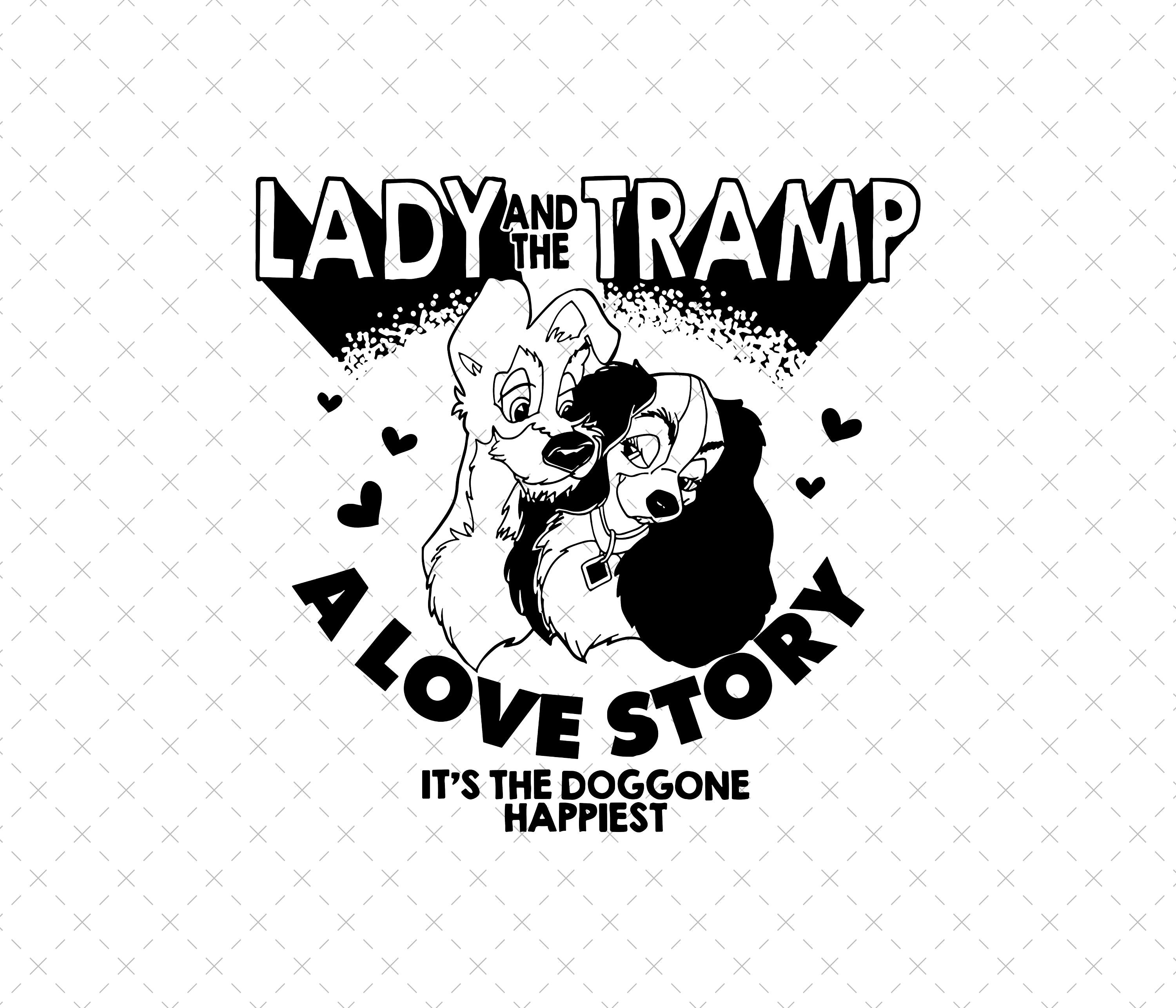 Lady and the Tramp Svg, Lady and the Tramp Png, Digital Download ...