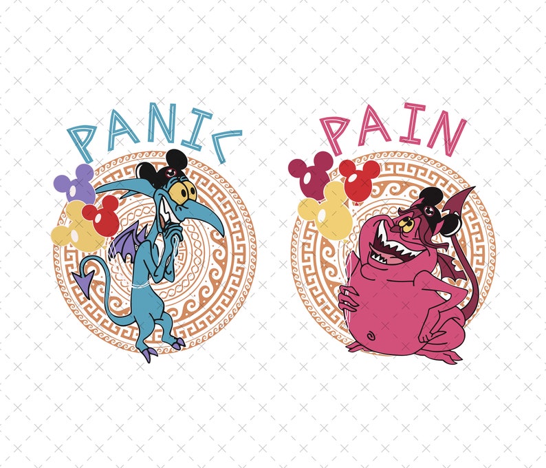 Panic and Pain Png, Hercules Png, Svg File for Cricut, Hercules Svg ...