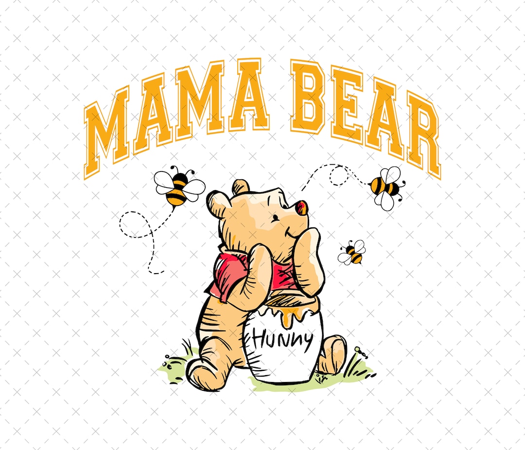Mama Bear Png, Winnie Mama Png, Winnie the Pooh Mama Png, Png for ...