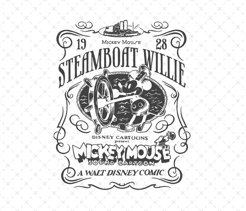 Mickey Steamboat Willie Png, Steamboat Willie Png, Svg for Sublimation ...