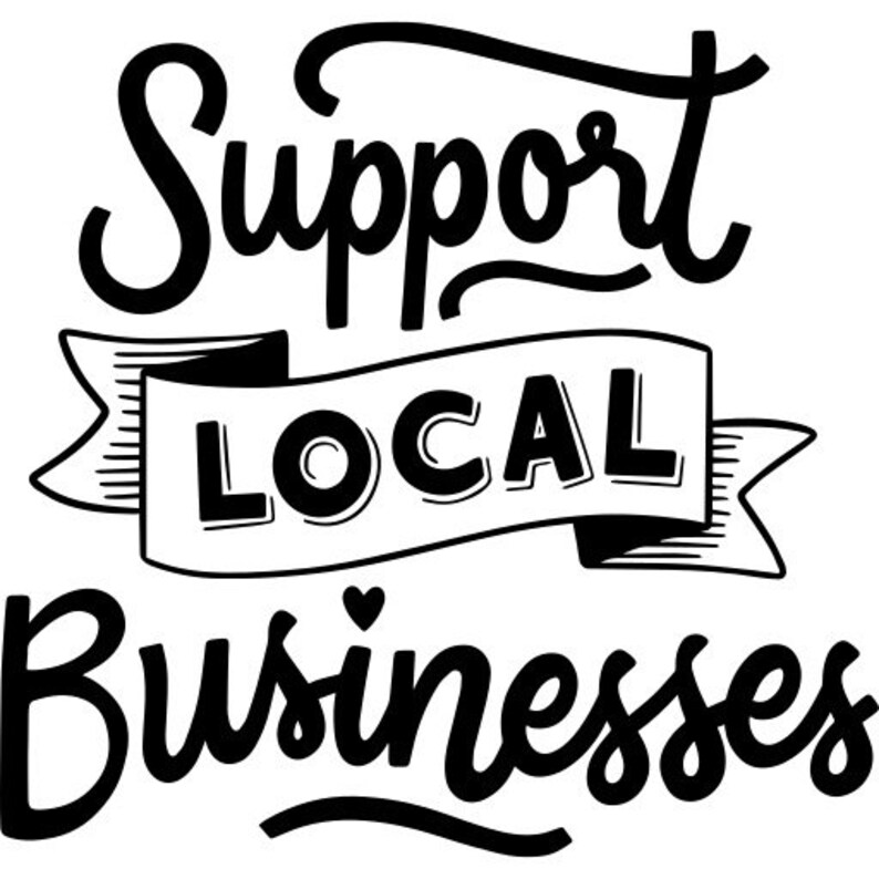 Support Local Businesses Stencil - Etsy