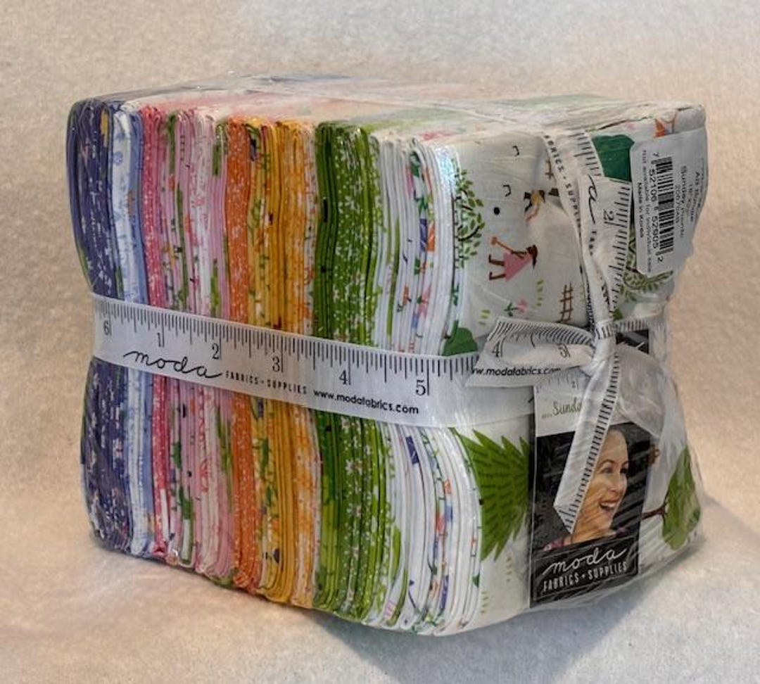 34 FQ Bundle, SUNDAY PICNIC by Stacy Iest Hsu for Moda - Etsy